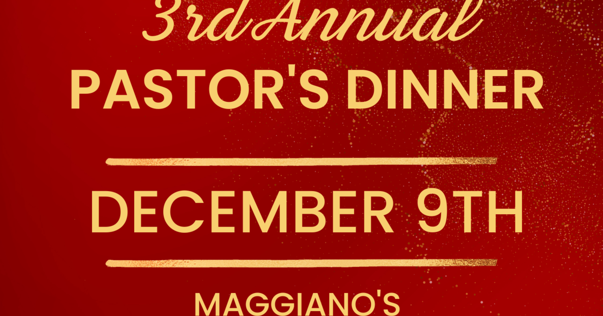3rd Annual Pastor's Dinner | Our Lady of the Atonement